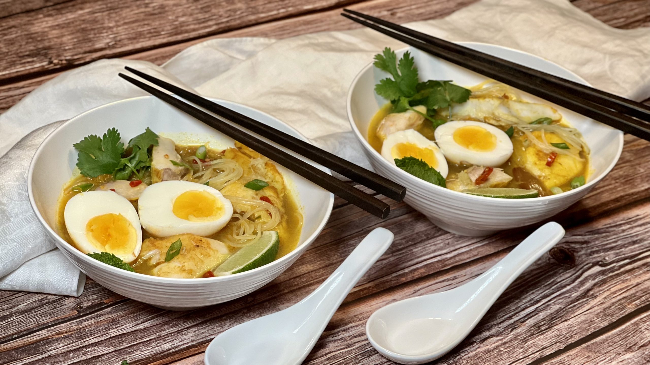 Mohinga, Burmese National Fish Stew from Rangoon International Cook ...